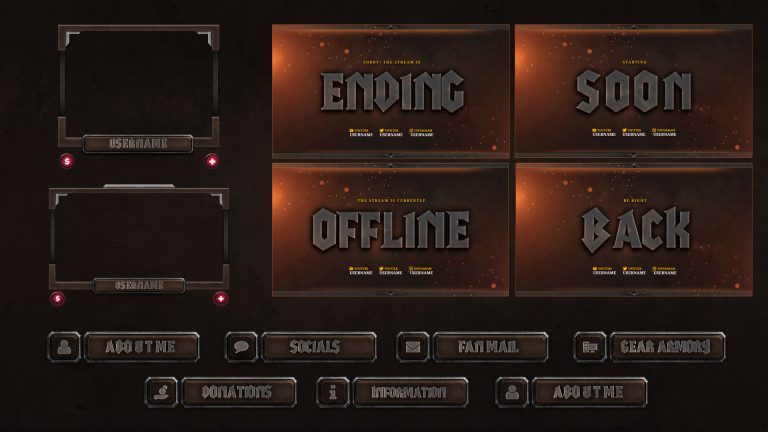 World of Warcraft Stream Overlay Package | Premium Streamer Overlays